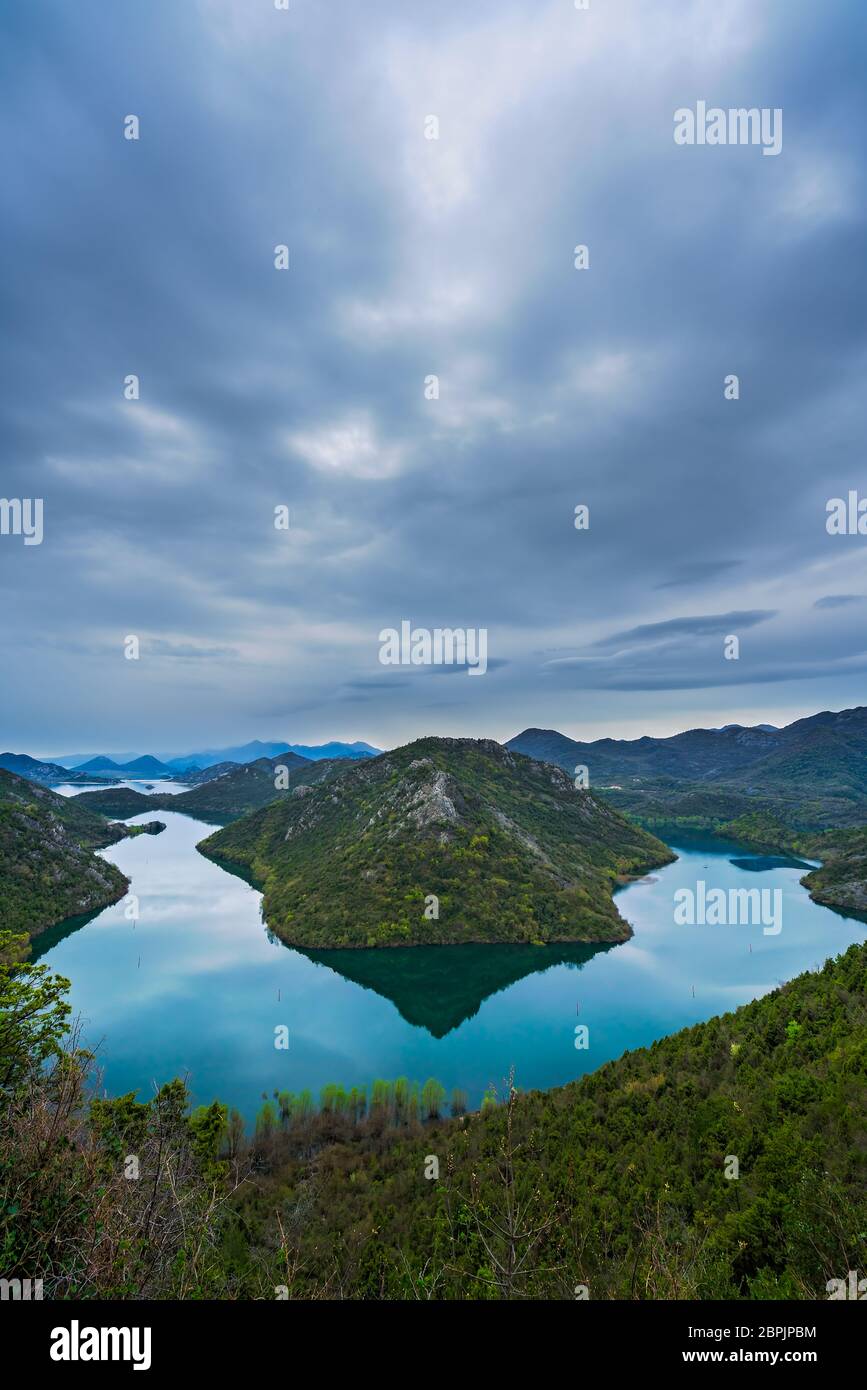 The hill called the Green Pyramid and the bend of the Rijeka Crnojevica ...