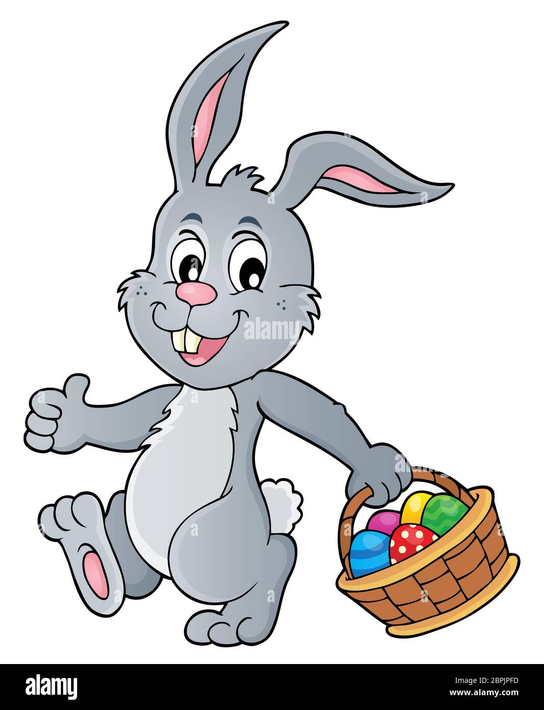 Easter rabbit thematics 5 - picture illustration Stock Photo - Alamy