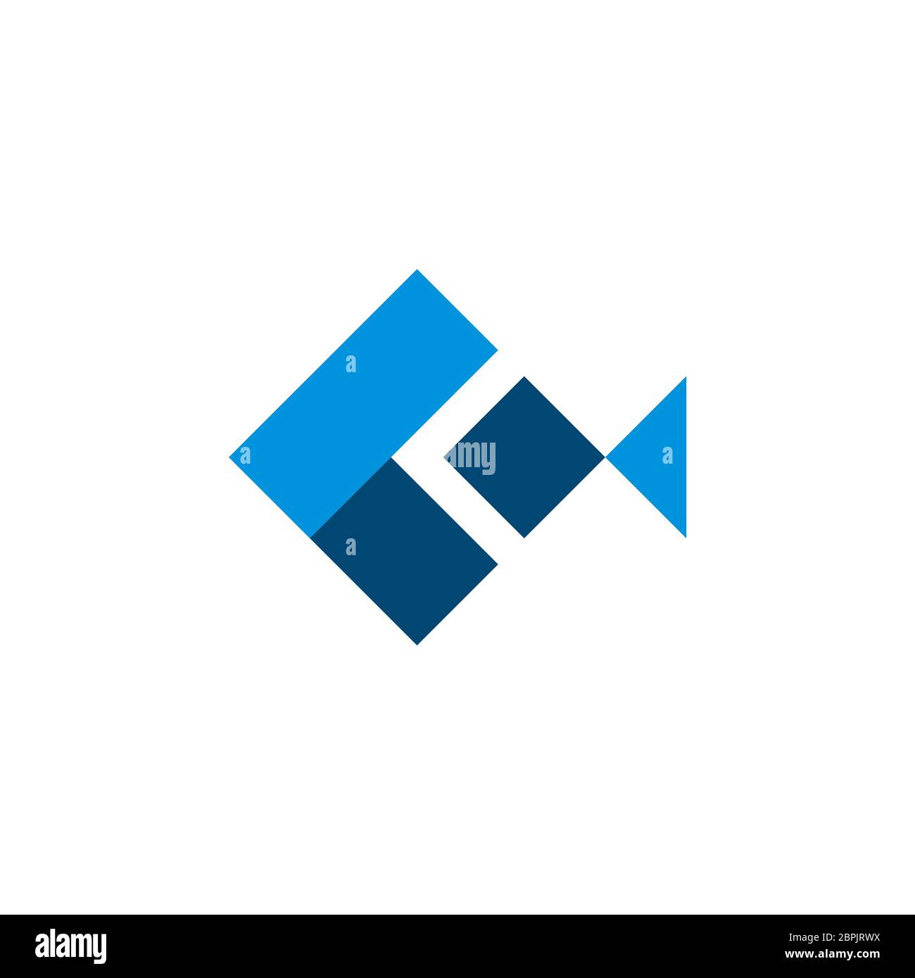 Origami Square Fish Logo Template Illustration Design. Vector EPS 10 ...