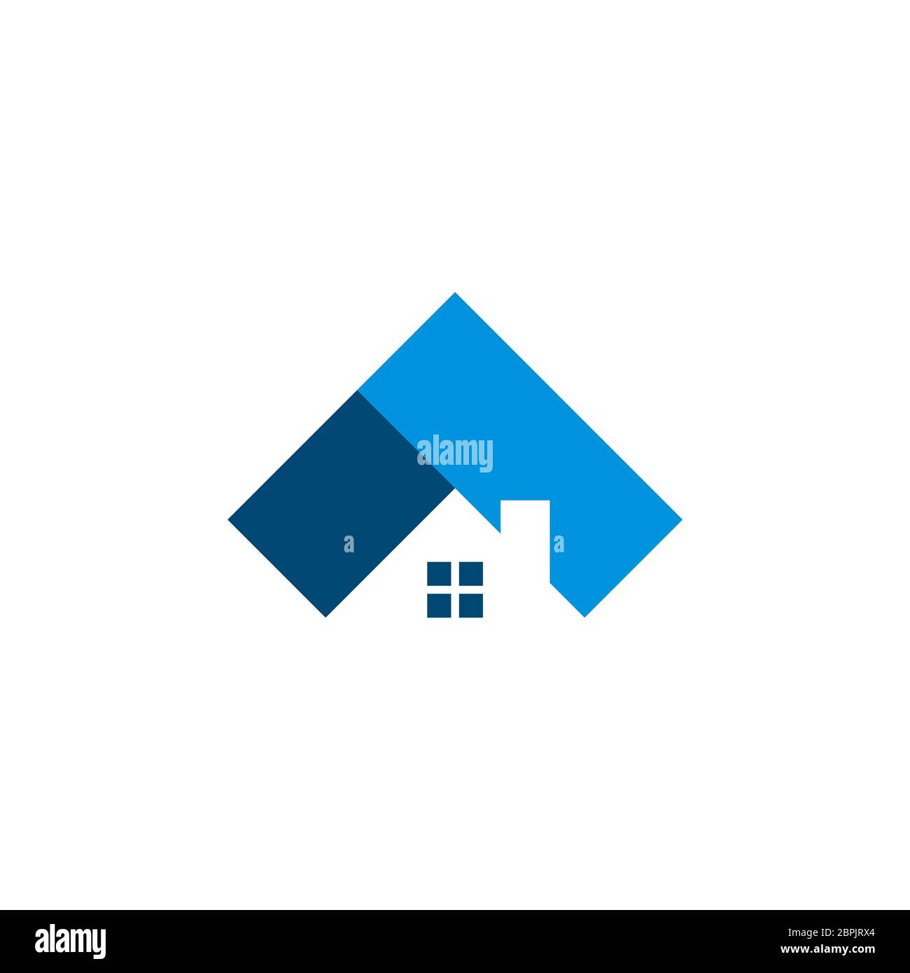Blue Roof House Logo Template Illustration Design. Vector EPS 10 Stock ...
