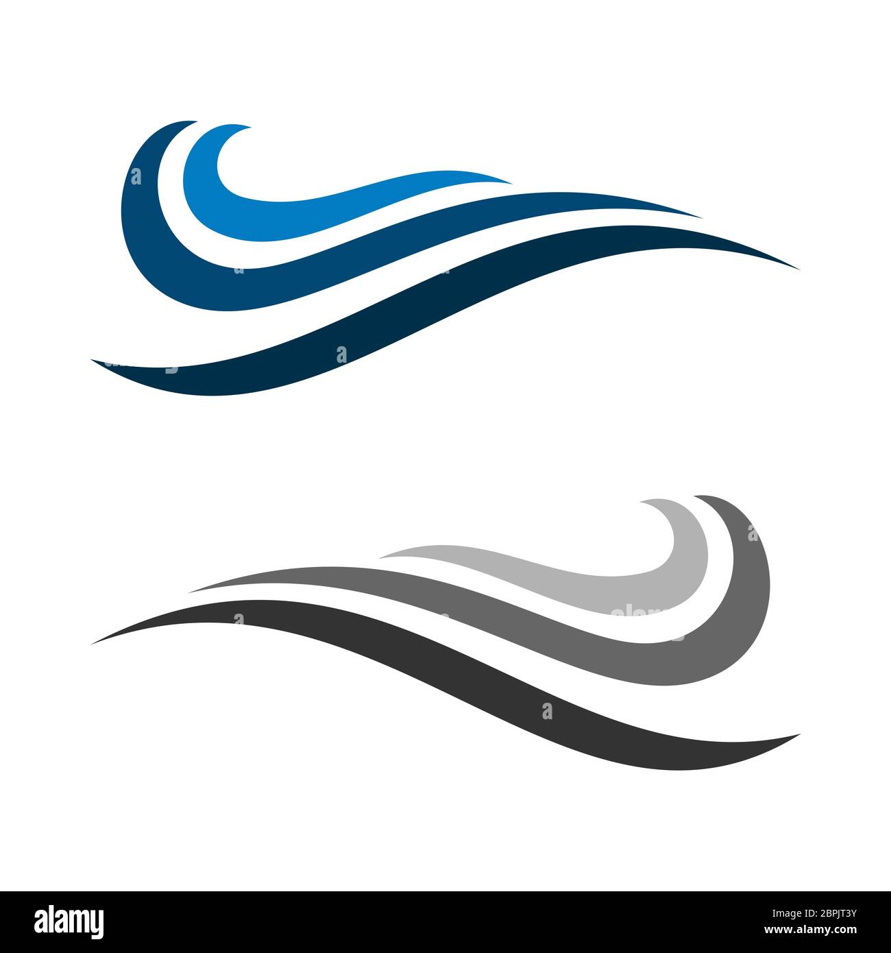 Wave Swoosh Logo Template Illustration Design. Vector EPS 10 Stock ...