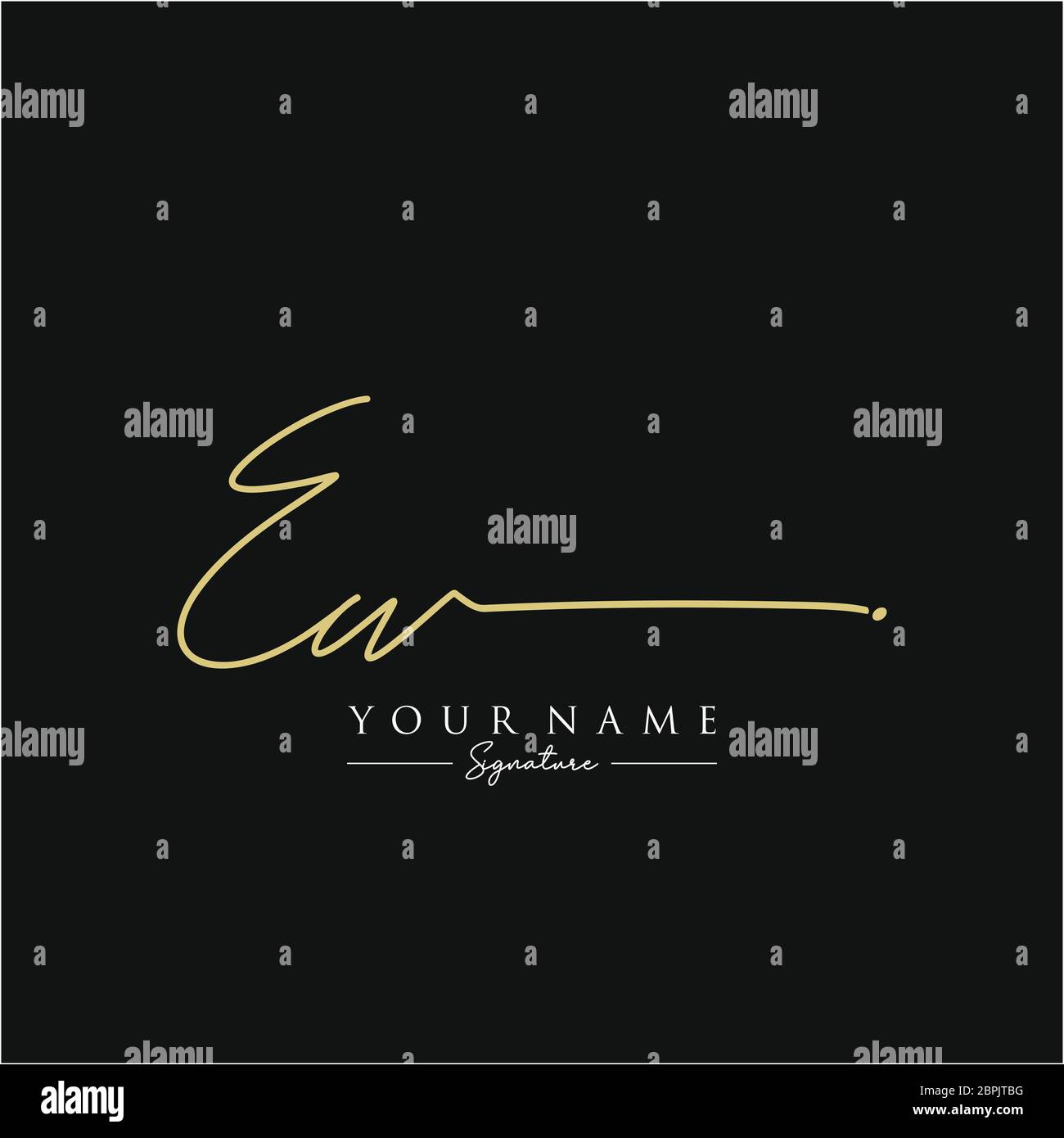 Ew signature hi-res stock photography and images - Alamy