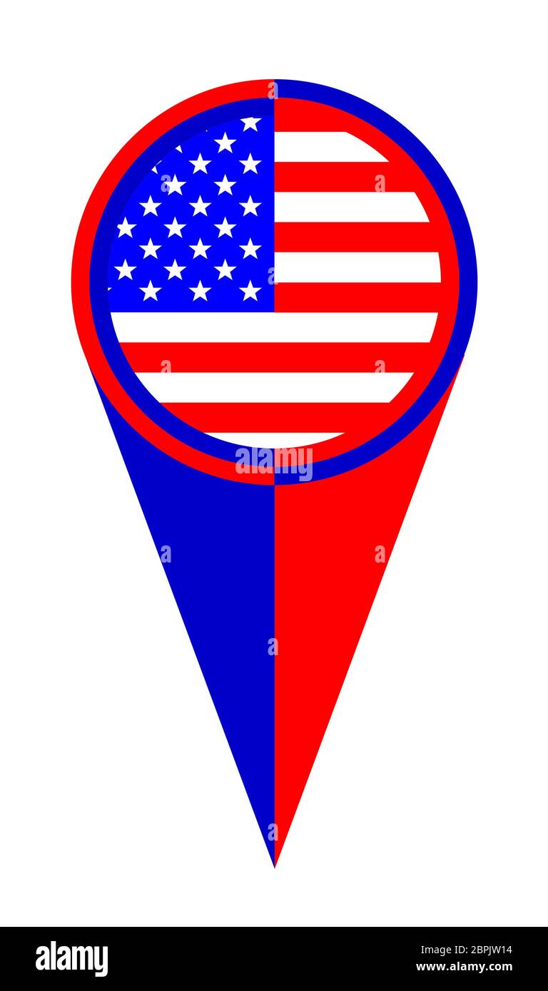 Stars stripes map hi-res stock photography and images - Alamy