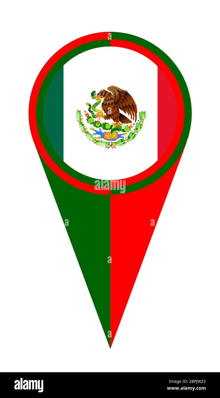 Mexico map pin hi-res stock photography and images - Alamy