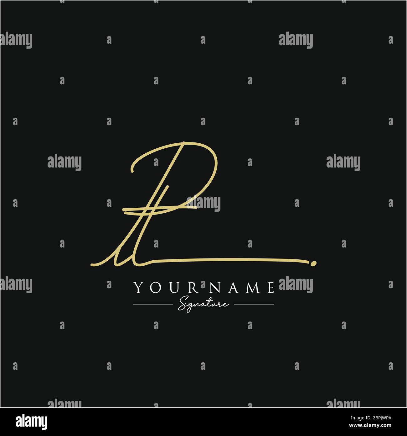 PT Initial letter handwriting and signature logo Stock Vector Image ...