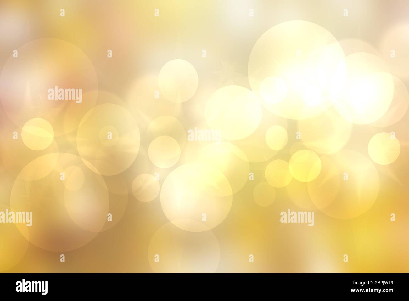 Abstract yellow bright texture bokeh background with golden sheen ...