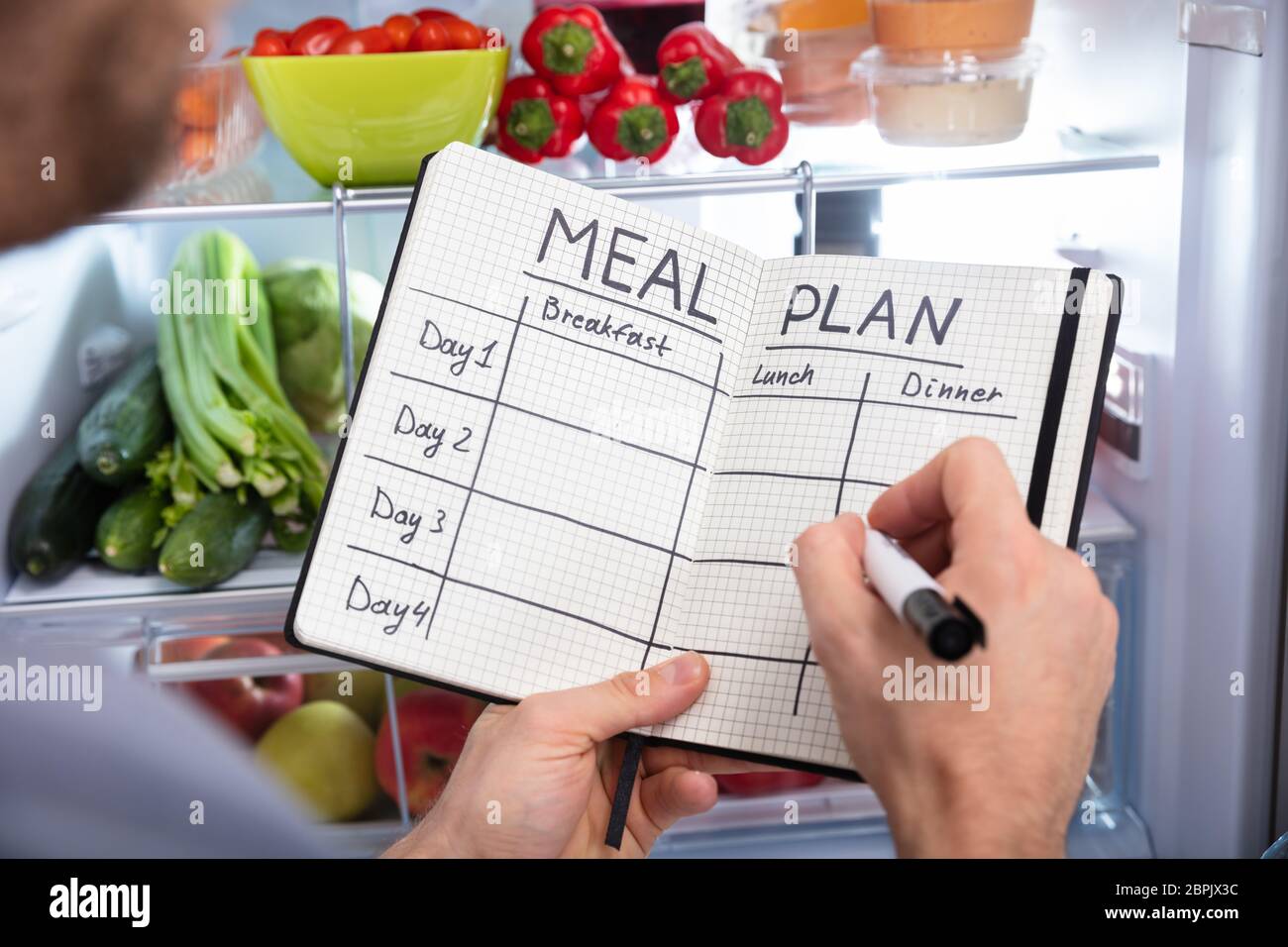 Refrigerator food list hi-res stock photography and images - Alamy