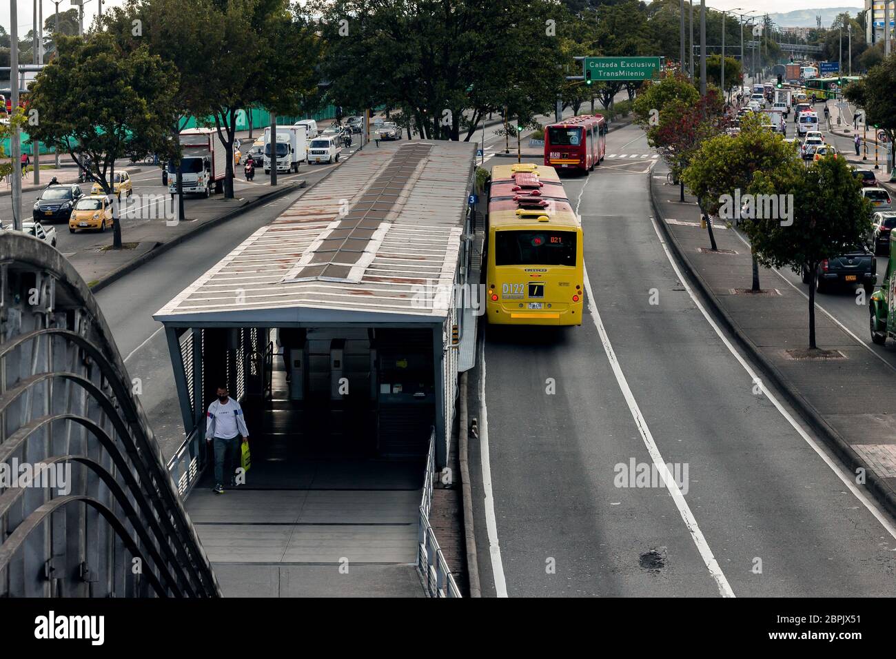 Transmilenio bus transit system hi-res stock photography and images - Alamy
