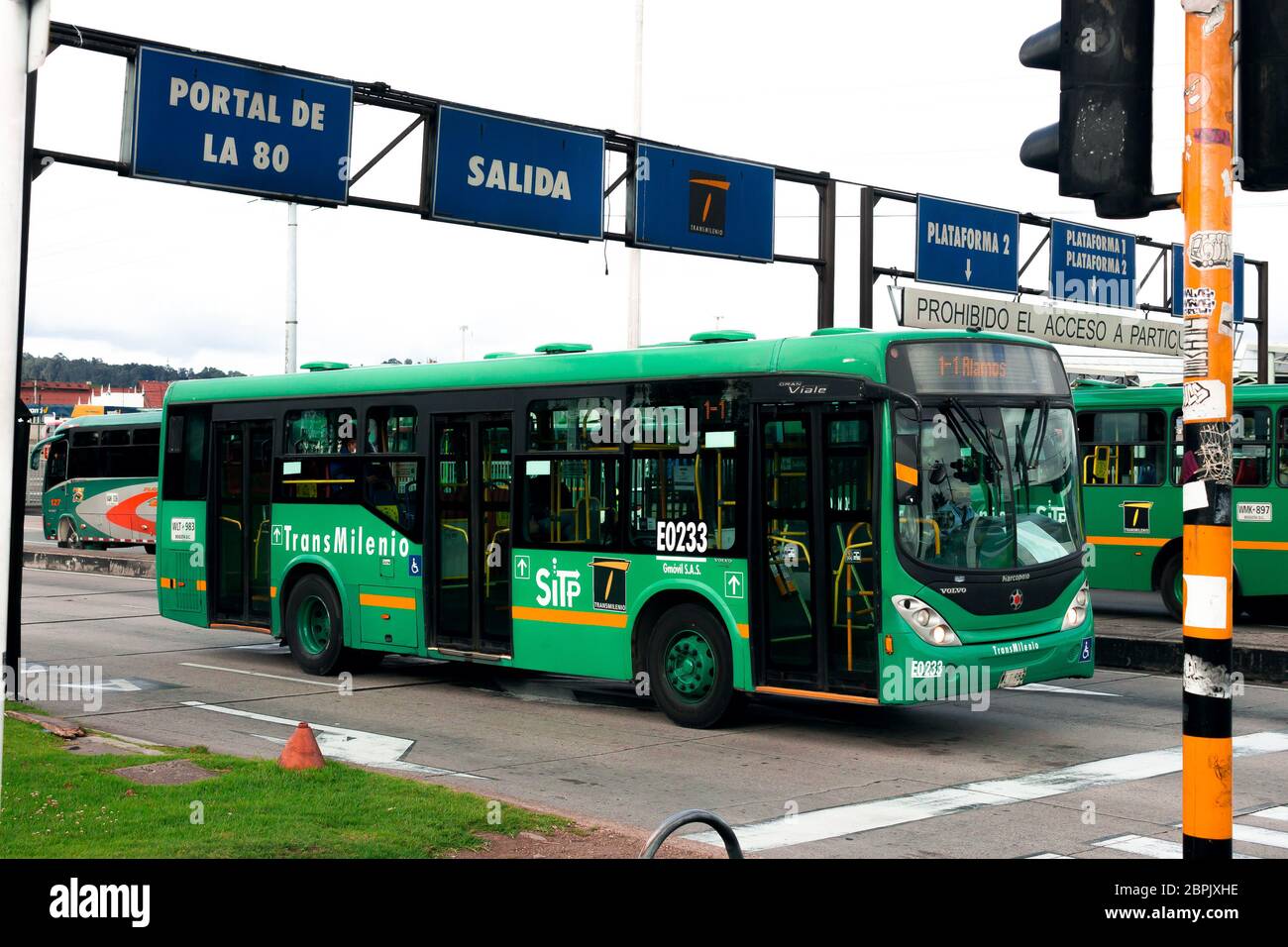 Transmilenio bus transit system hi-res stock photography and images - Alamy