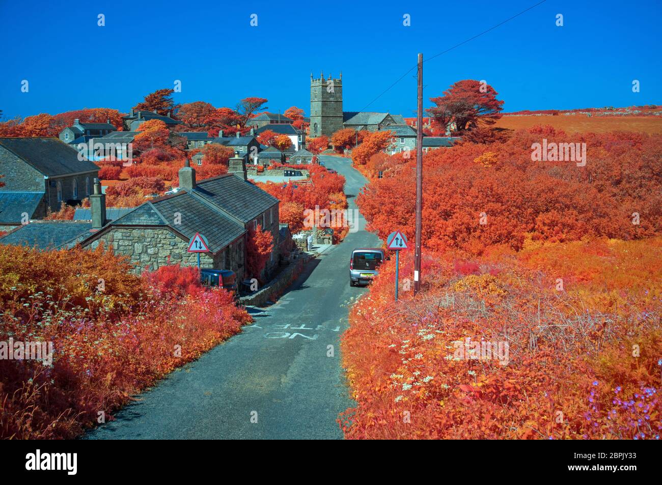 The Village of Zennor, Cornwall UK Stock Photo - Alamy