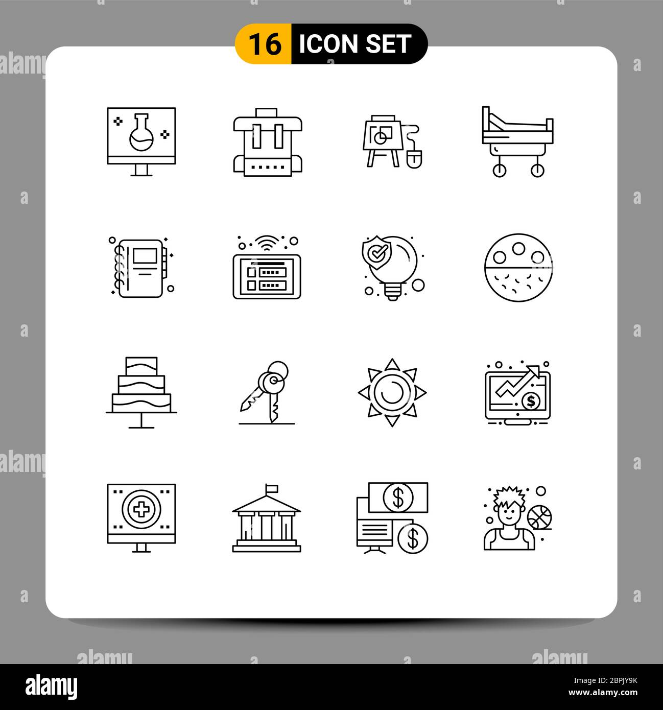 Hospital bed control panel Stock Vector Images - Alamy