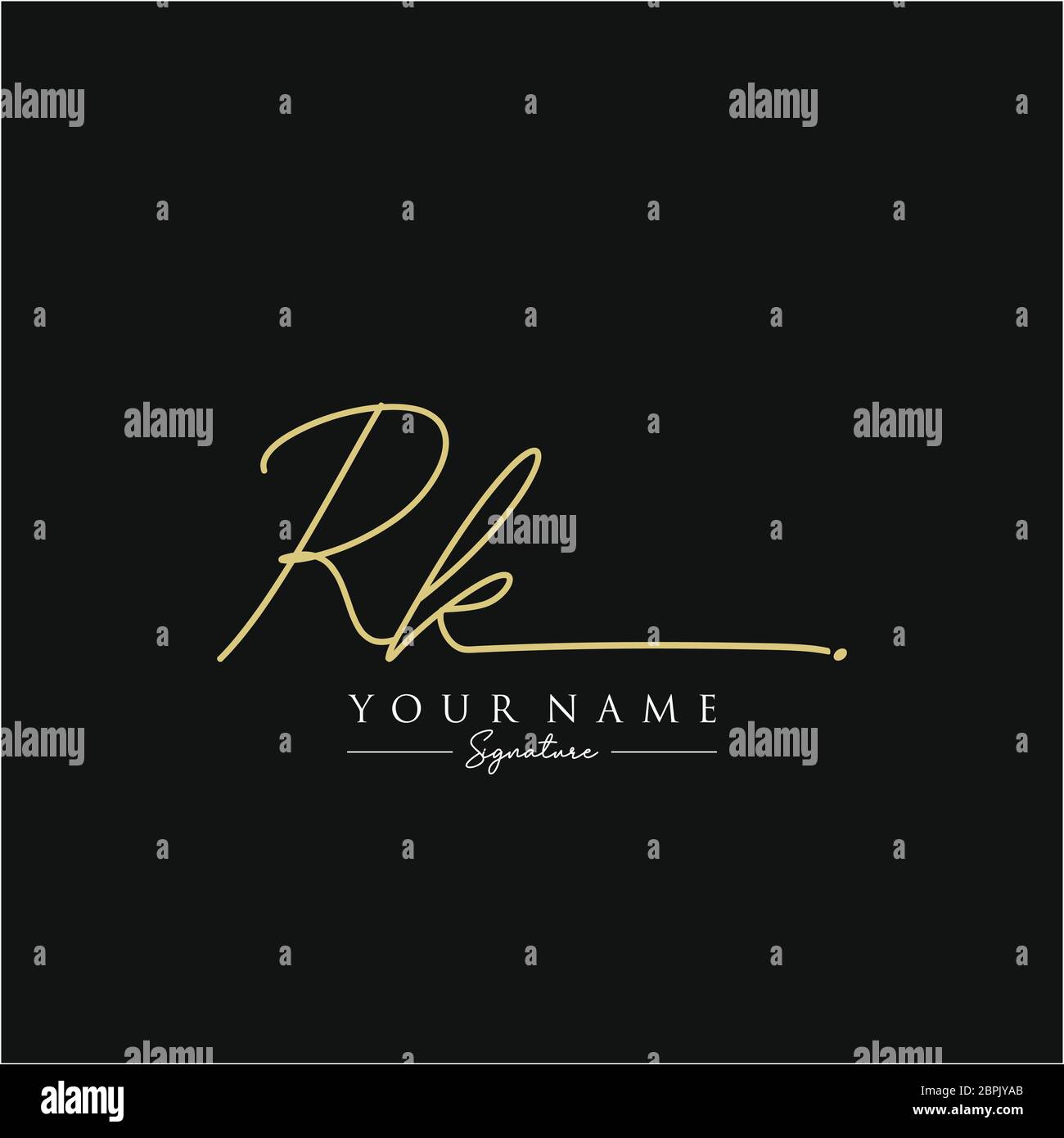 Rk signature hi-res stock photography and images - Alamy