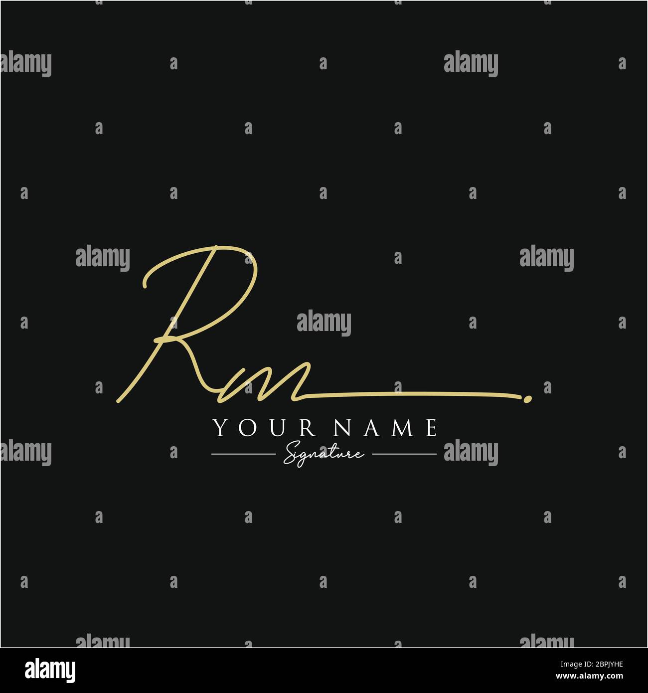 Rm signature hi-res stock photography and images - Alamy