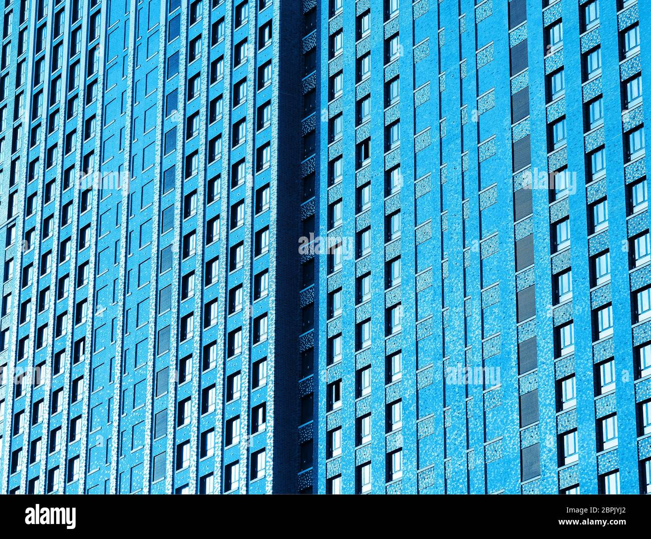 Blue modern high-rise skyscraper architecture background Stock Photo ...