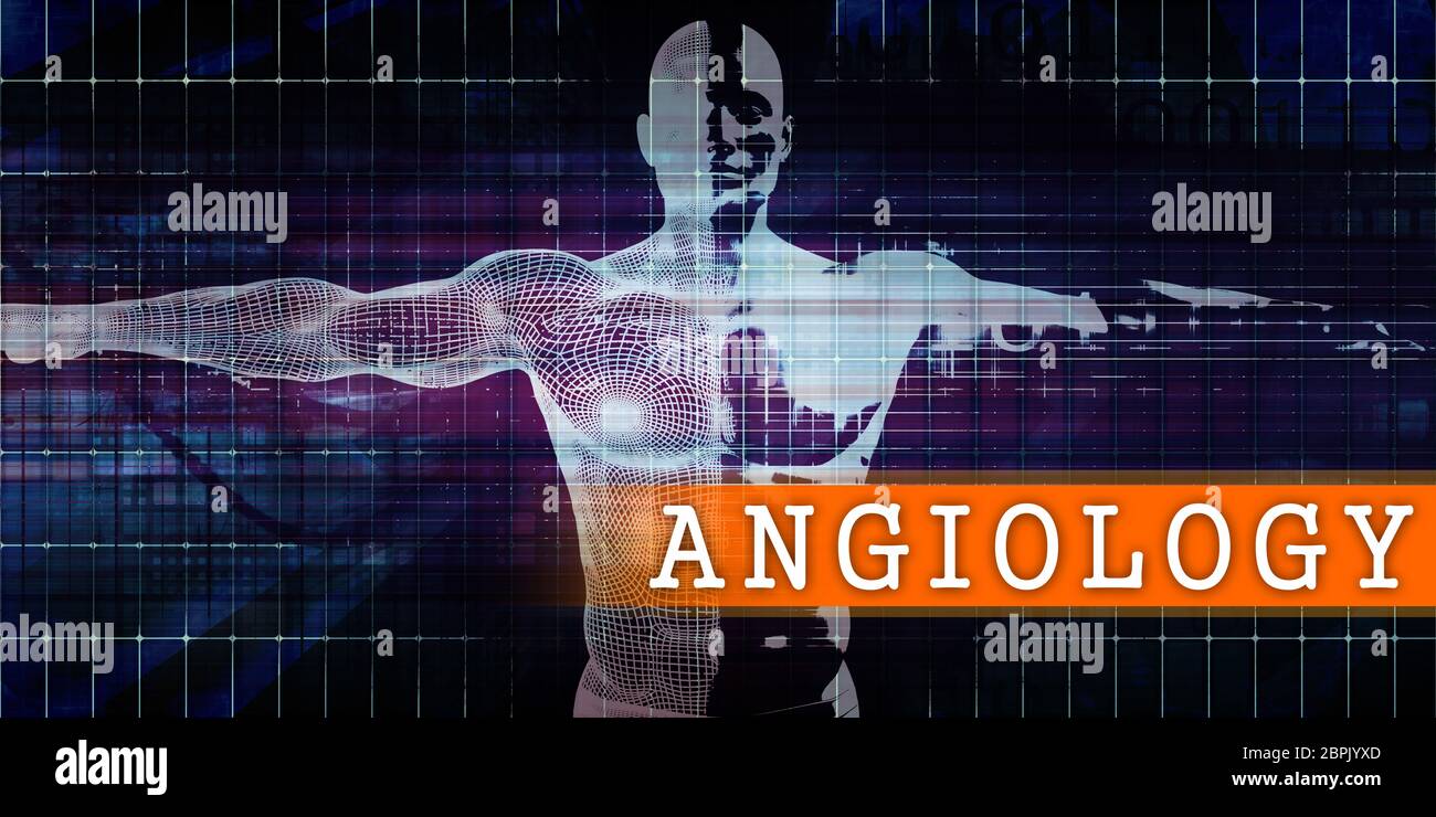 Angiology Medical Industry with Human Body Scan Concept Stock Photo - Alamy