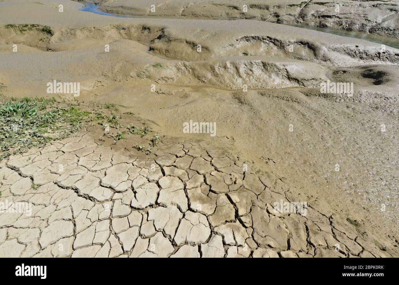 Mud flats at the River Adur Estuary in Shoreham, West Sussex Stock ...
