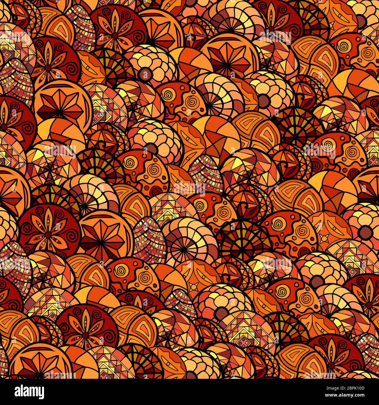 hand drawn ethnic seamless pattern Stock Photo - Alamy