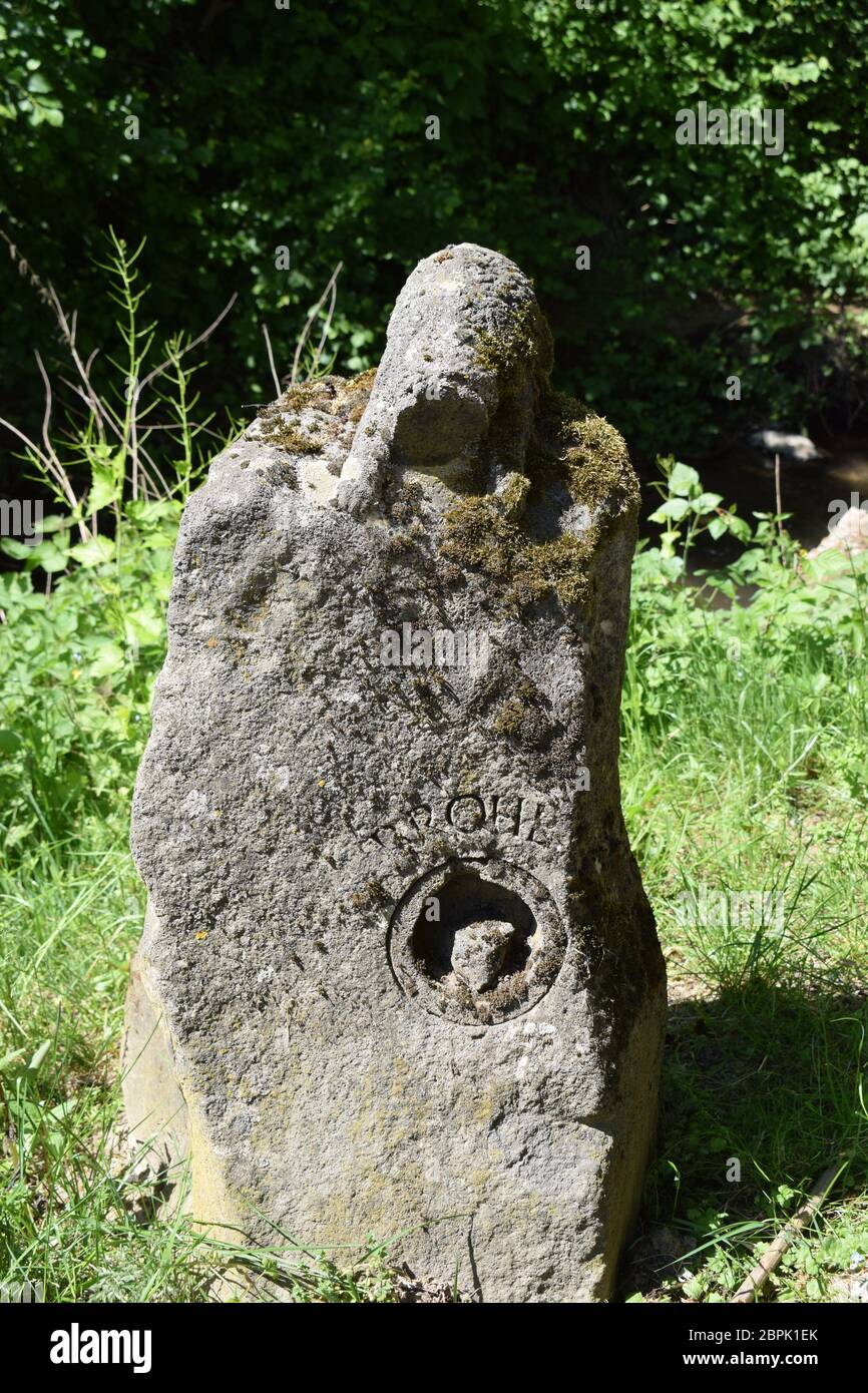 old spring stone Stock Photo - Alamy