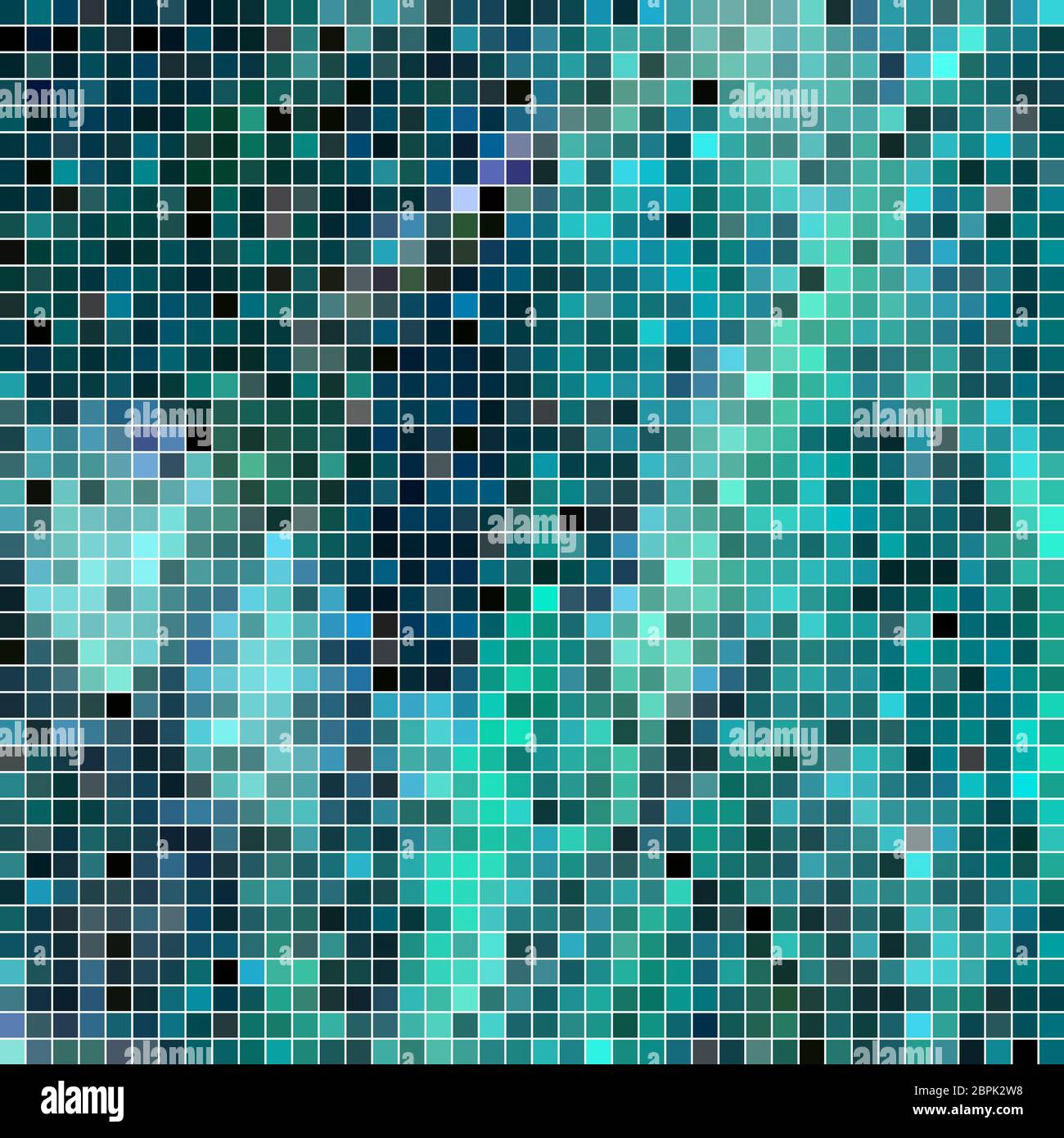 abstract square pixel mosaic background - blue Stock Photo - Alamy