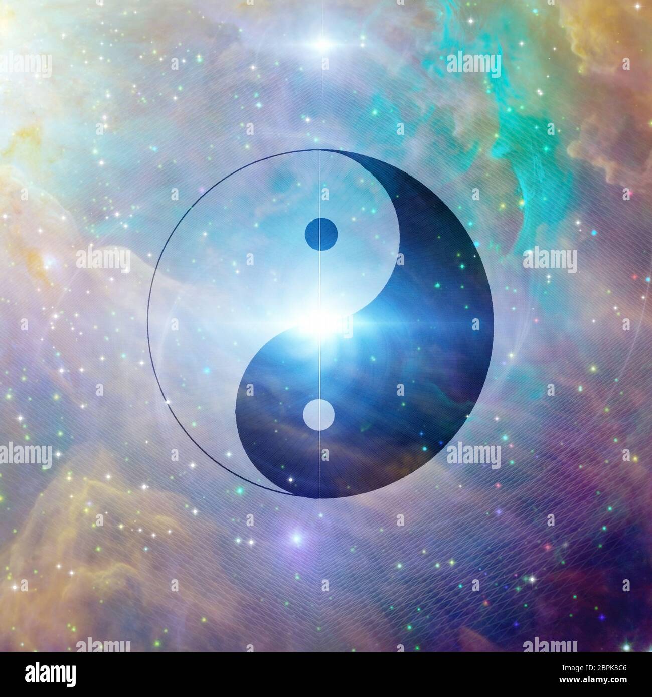 Yin And Yang Symbol Universe