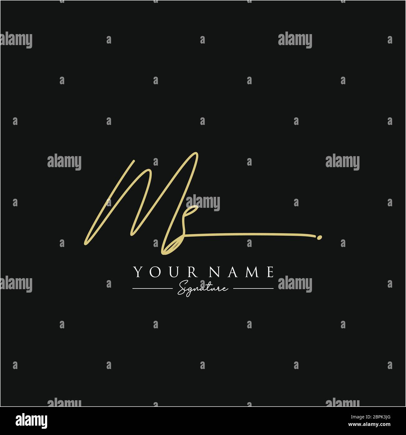 Ms signature hi-res stock photography and images - Alamy