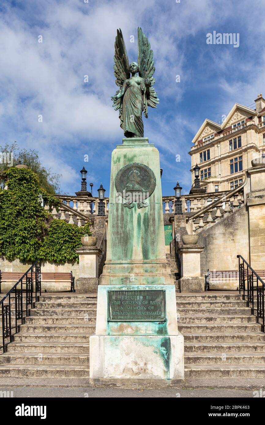 The King Edward VII Memorial in The Parade Gardens in Bath, England, UK ...