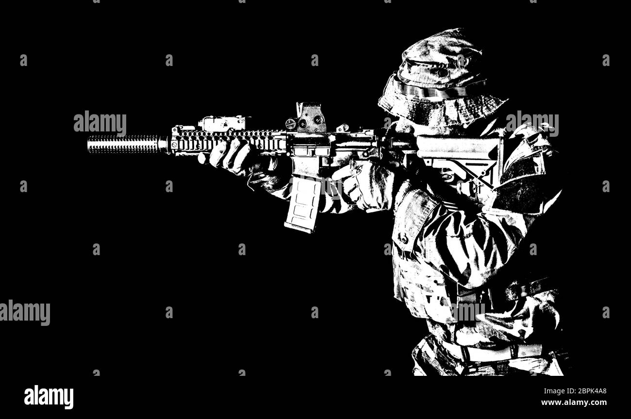 Special forces Black and White Stock Photos & Images - Alamy