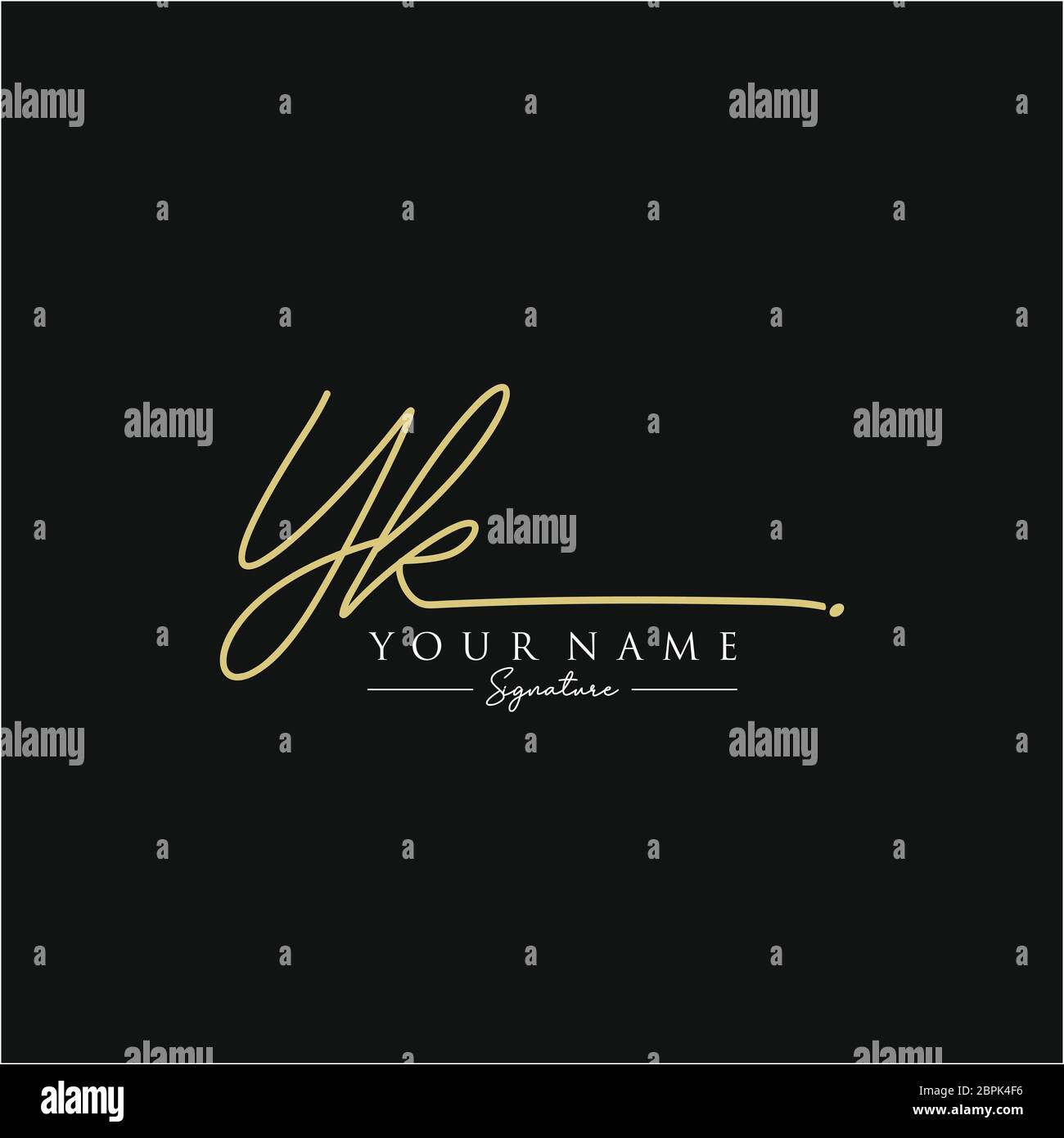 Yk signature hi-res stock photography and images - Alamy