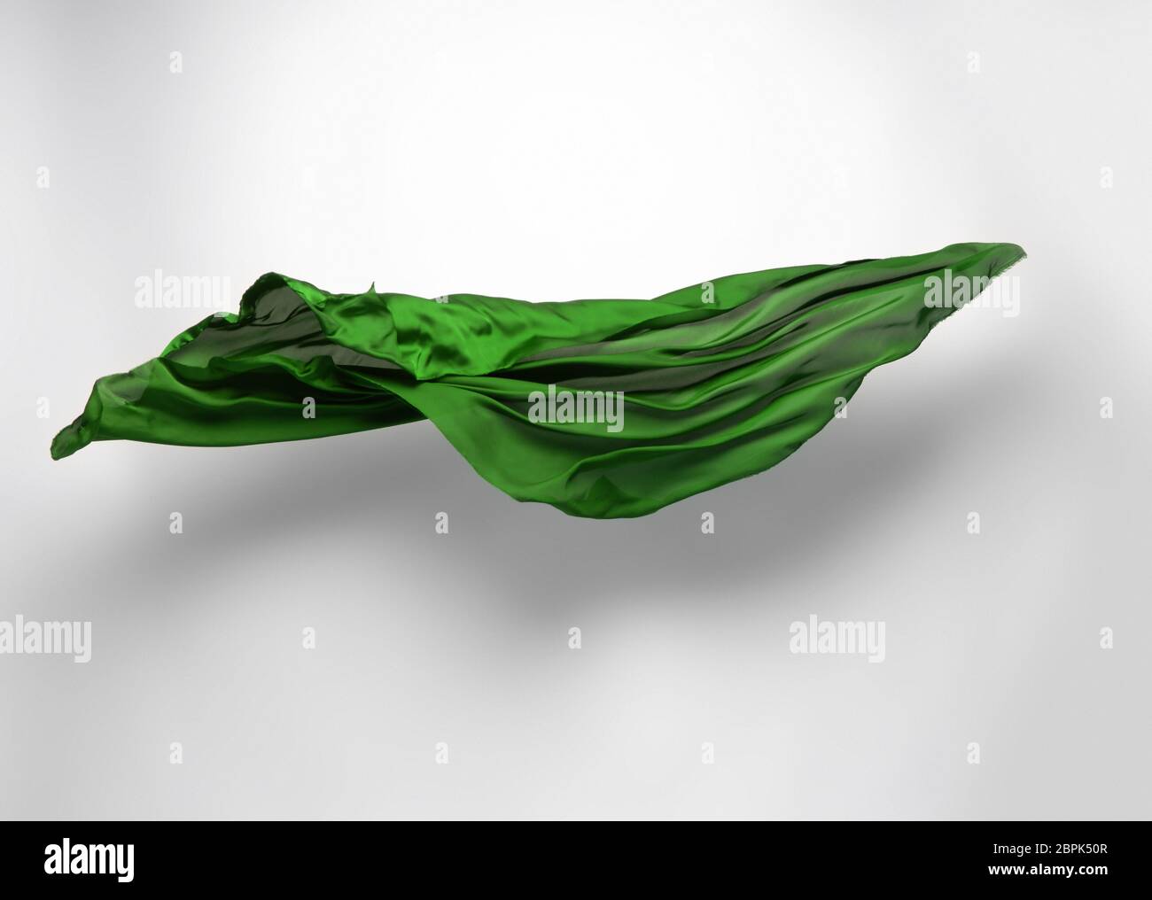 abstract piece of green fabric flying, high-speed studio shot Stock ...