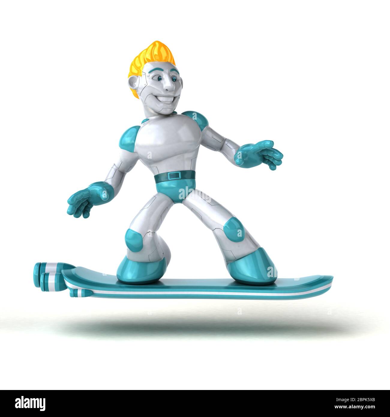 Robot - 3D Illustration Stock Photo - Alamy