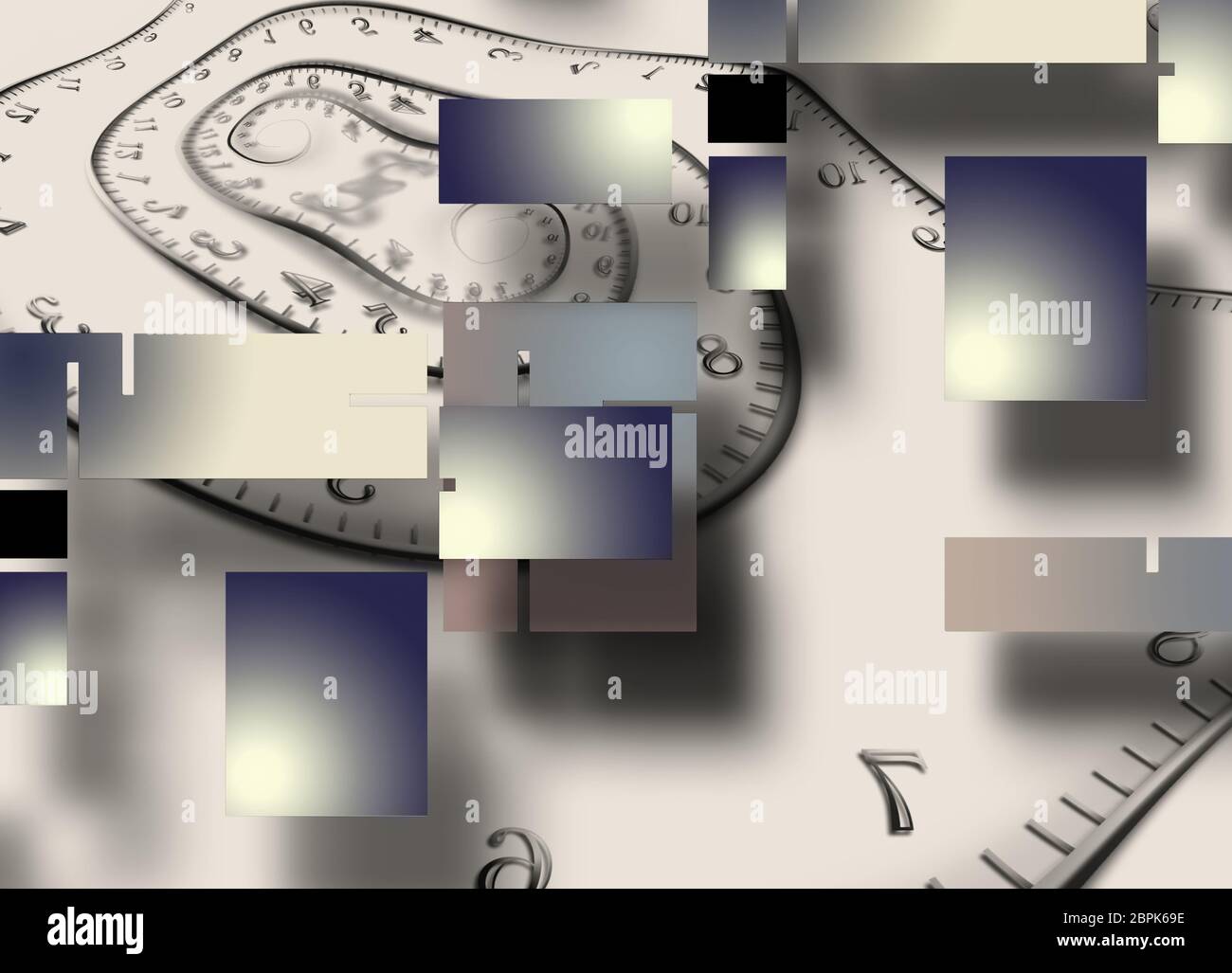 Time abstract with geometric figures Stock Photo - Alamy