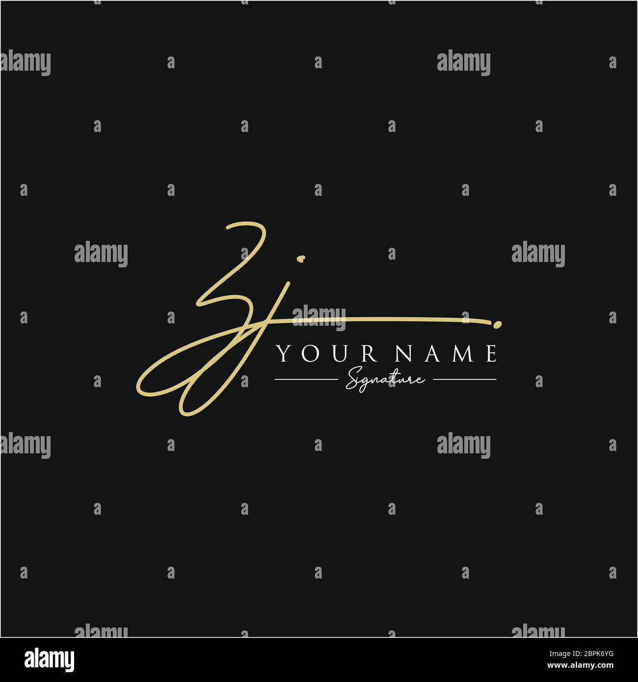 Letter zj logo hi-res stock photography and images - Alamy