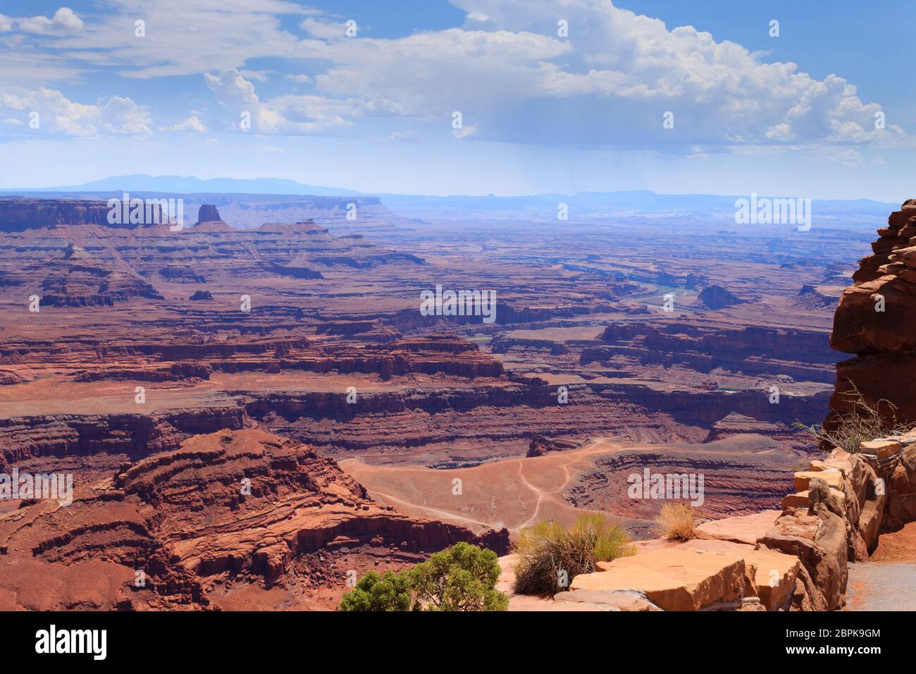 Colorado river canyon. Panorama from Utah. Red rocks. United States of ...