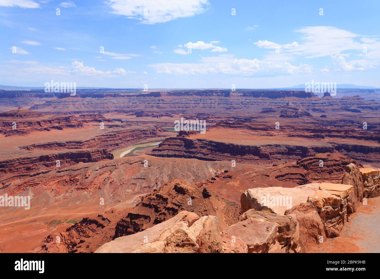 Colorado river canyon. Panorama from Utah. Red rocks. United States of ...