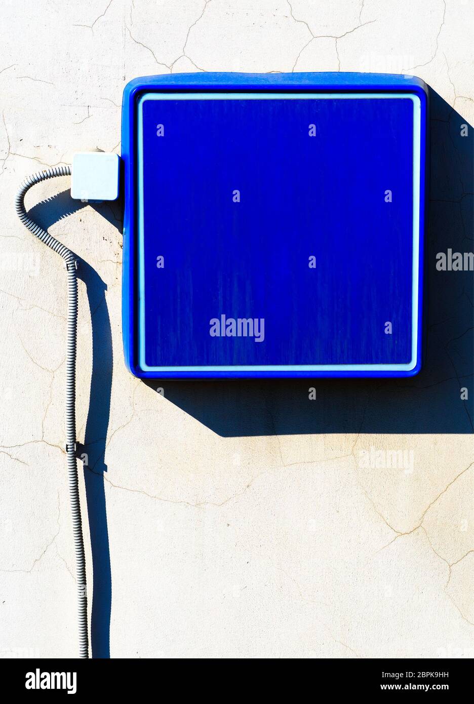 Blue empty street sign background Stock Photo - Alamy