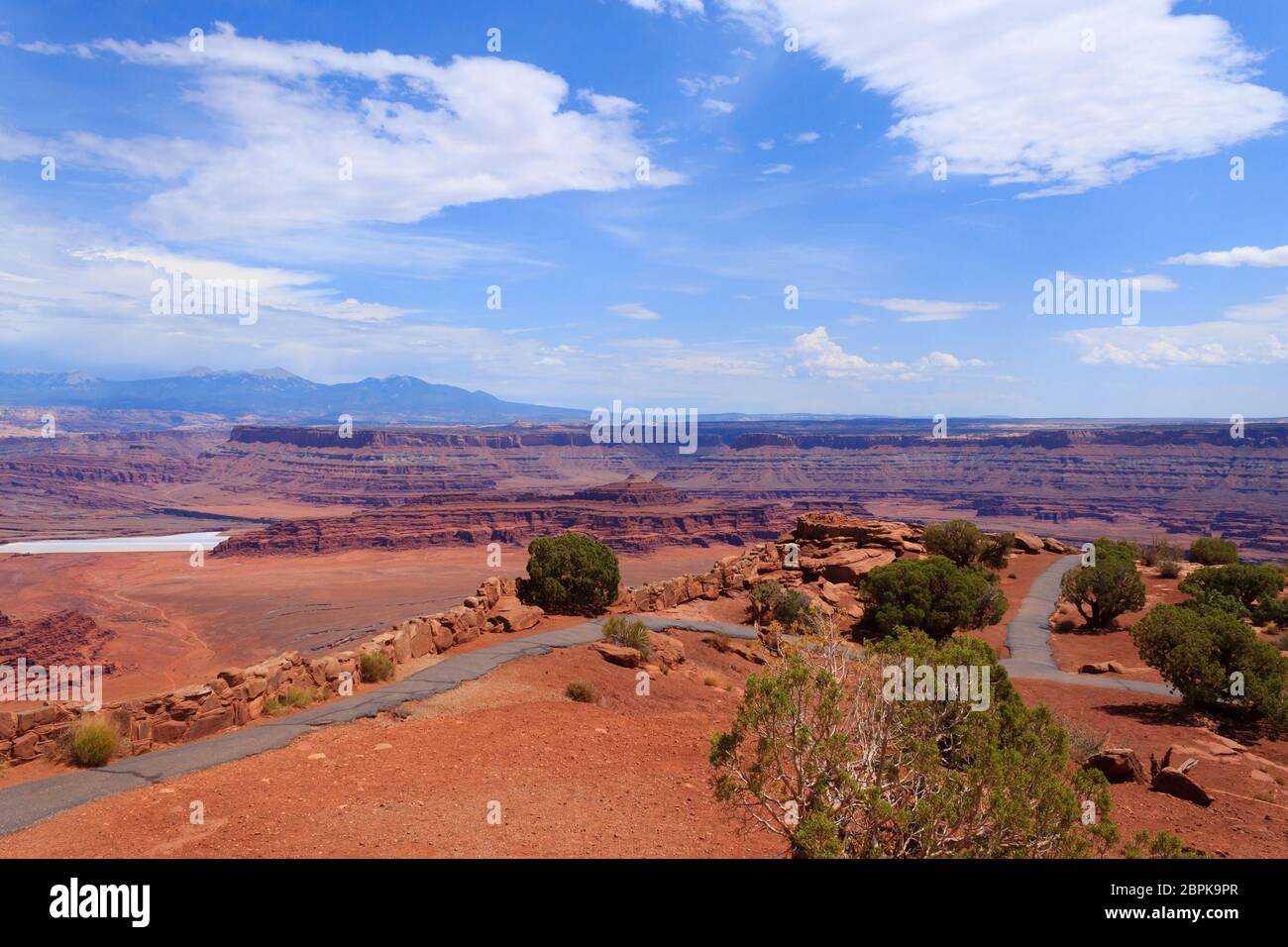 Colorado river canyon. Panorama from Utah. Red rocks. United States of ...