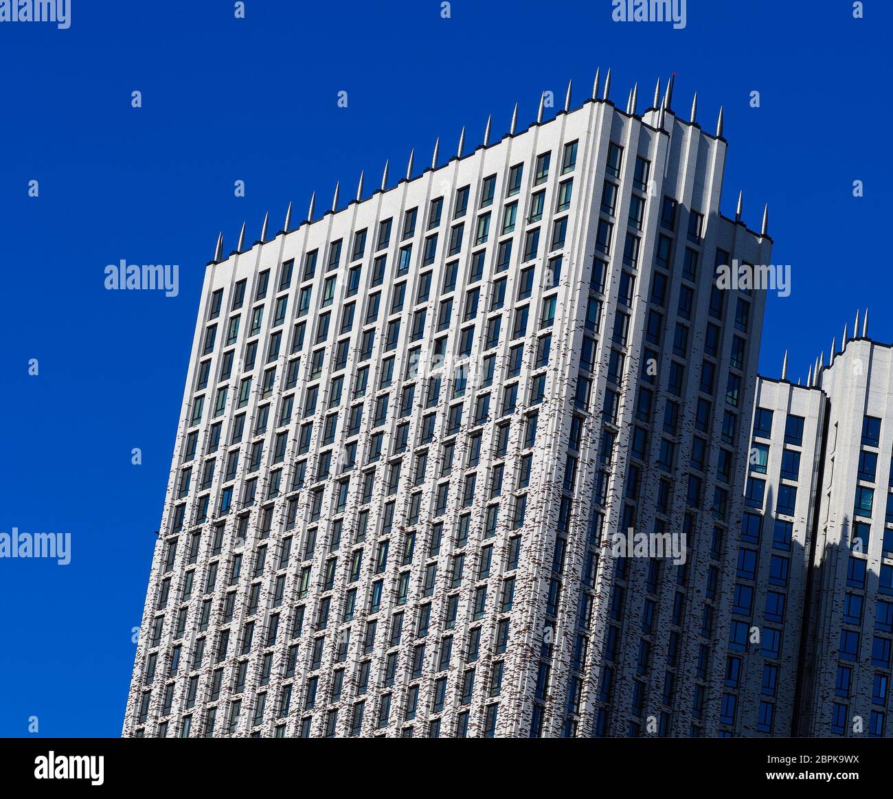 Tilted skyscraper architecture background hd Stock Photo - Alamy