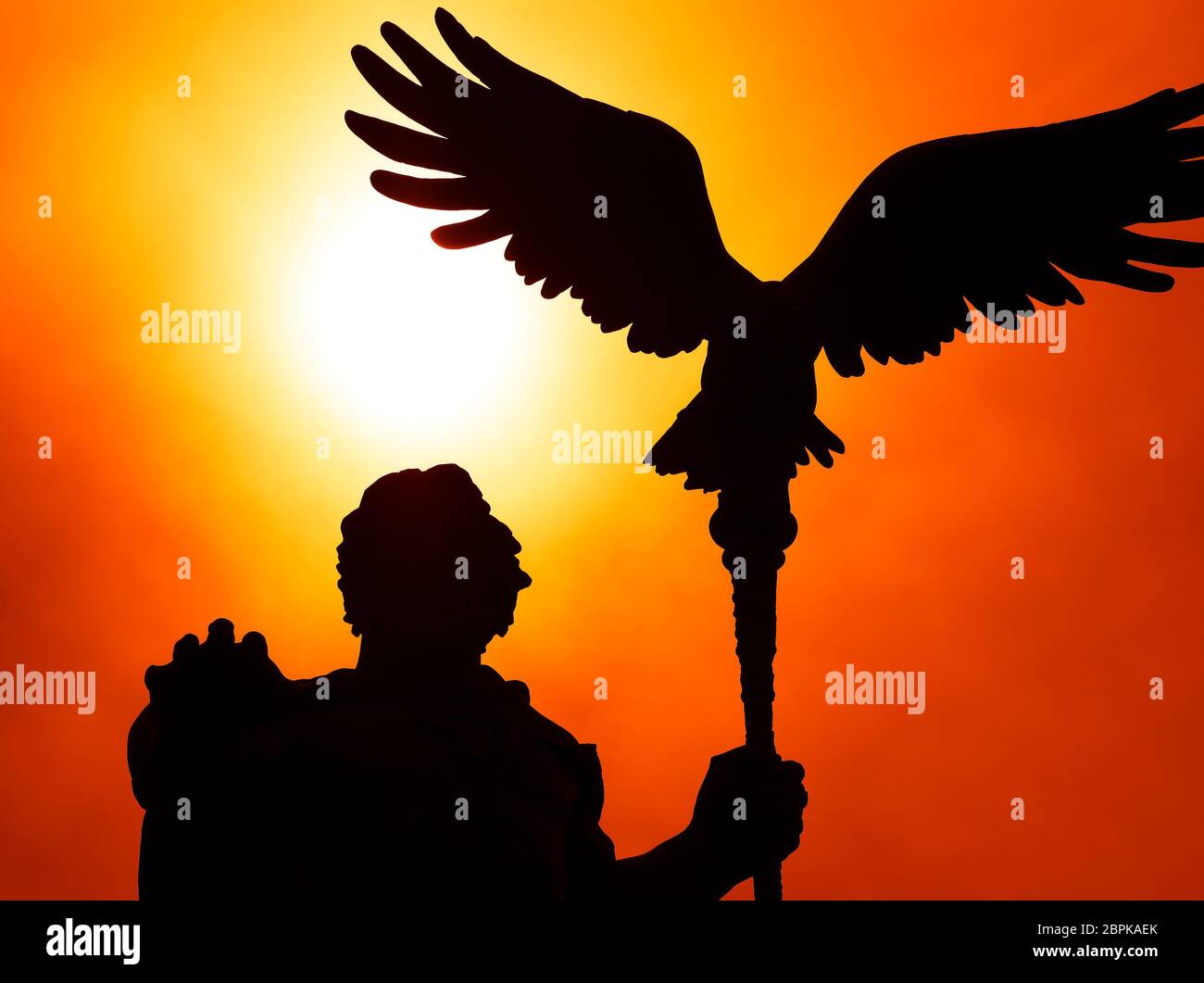 Silhouette of Russian king Ivan II background Stock Photo - Alamy