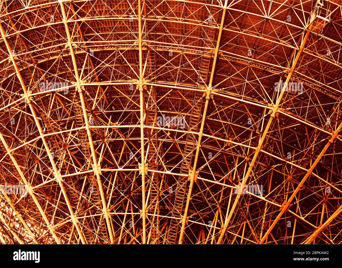 Sunset industrial steel construction background Stock Photo - Alamy