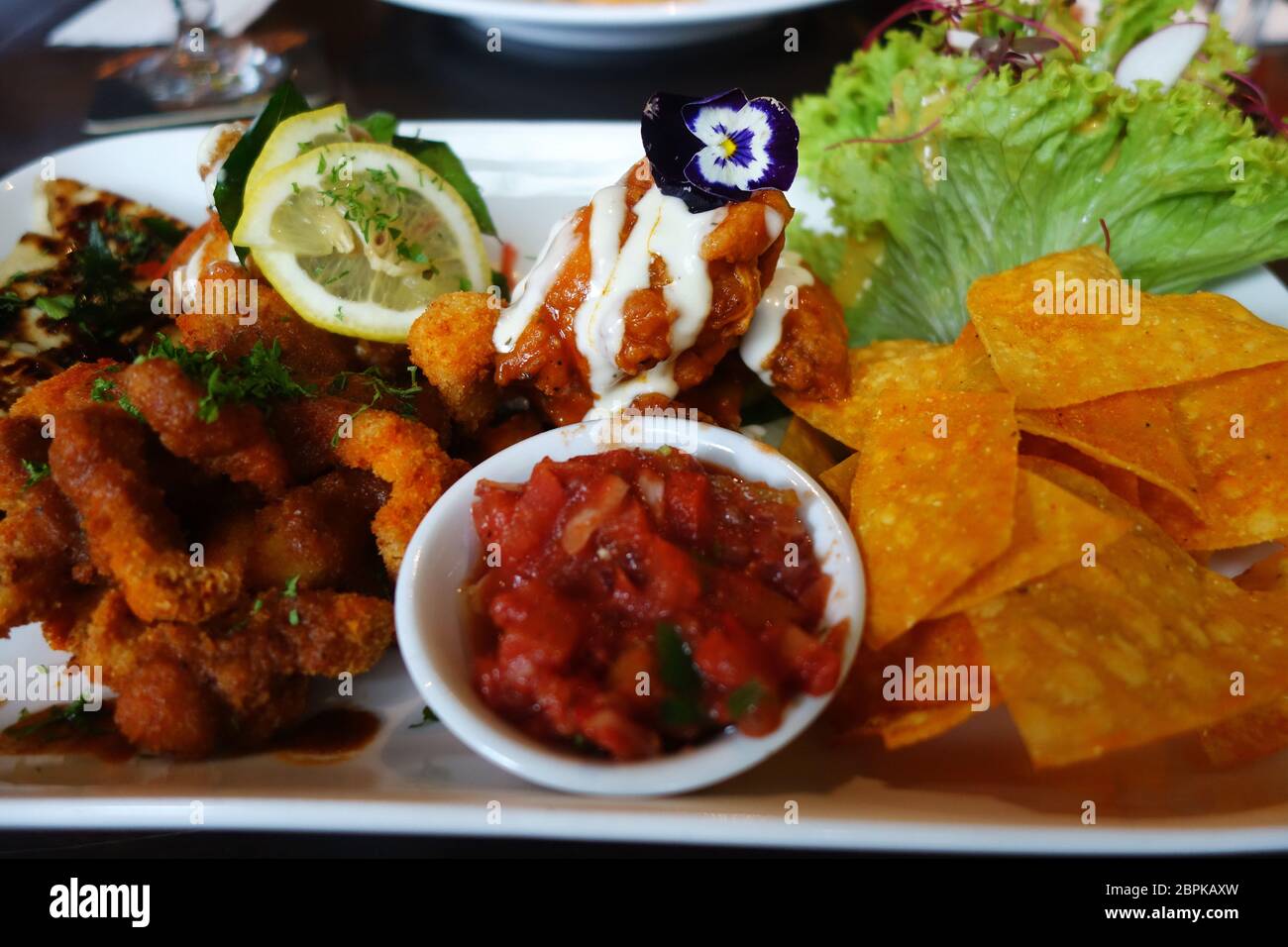 Tapas platter with variety of finger foods. Mexico food Stock Photo - Alamy