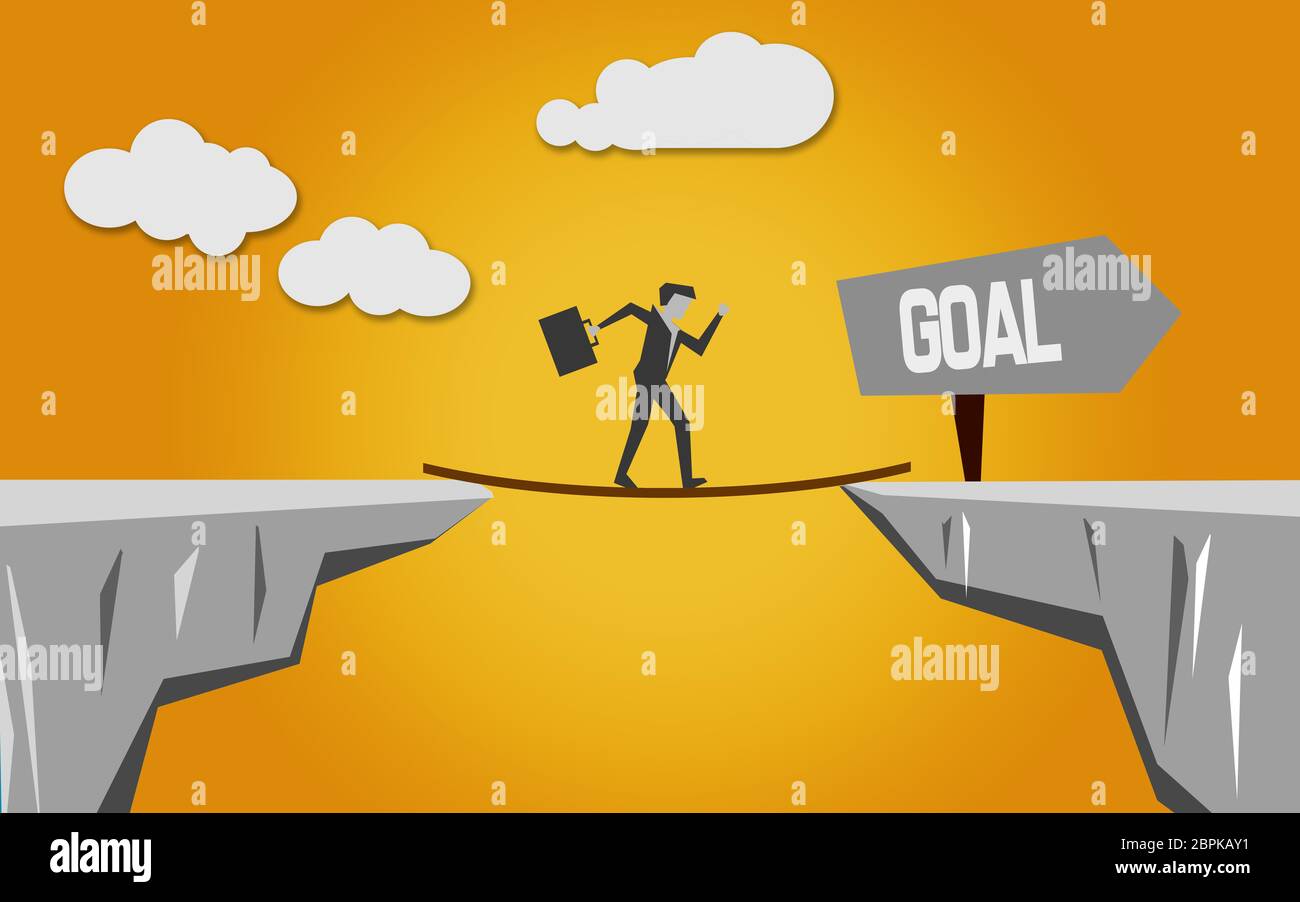 Walk Over The Cliff Toward Goal 3D Rendering Stock Photo Alamy walk-over-the-cliff-toward-goal-3d-rendering-stock-photo-alamy