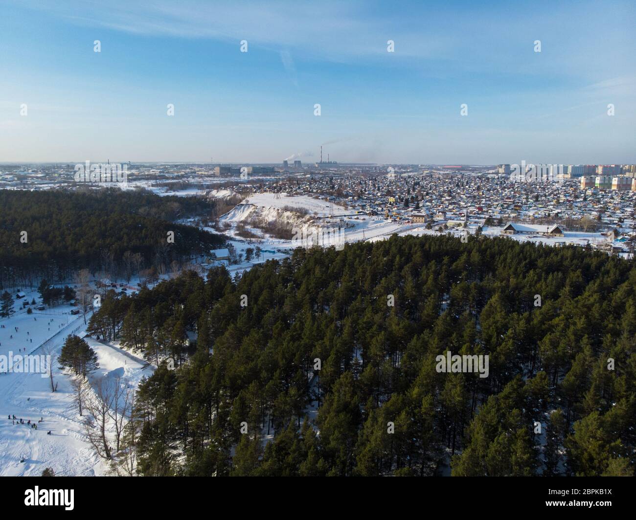 Siberian town aerial hi-res stock photography and images - Alamy