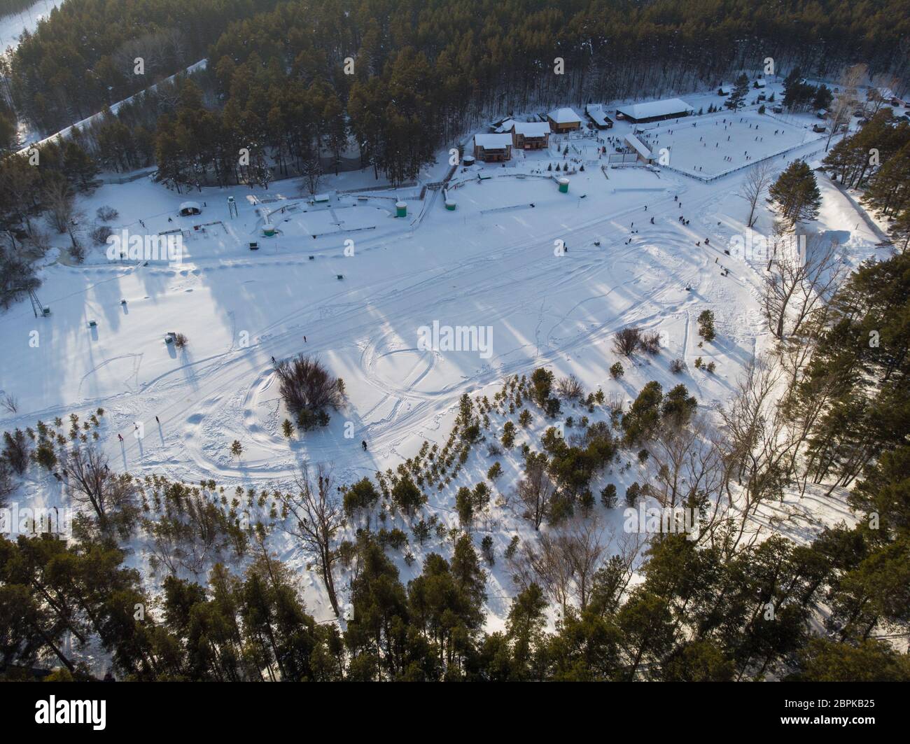 Siberian town aerial hi-res stock photography and images - Alamy