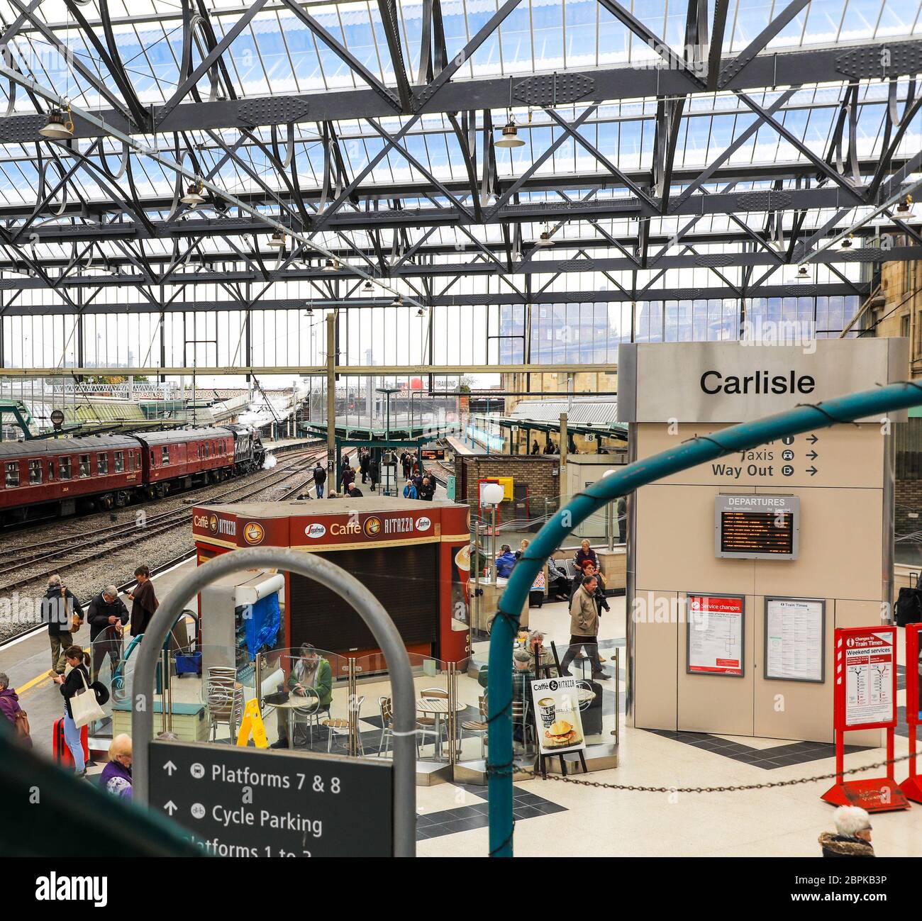 Carlisle railway station, Carlisle, Cumbria, England, UK Stock Photo ...