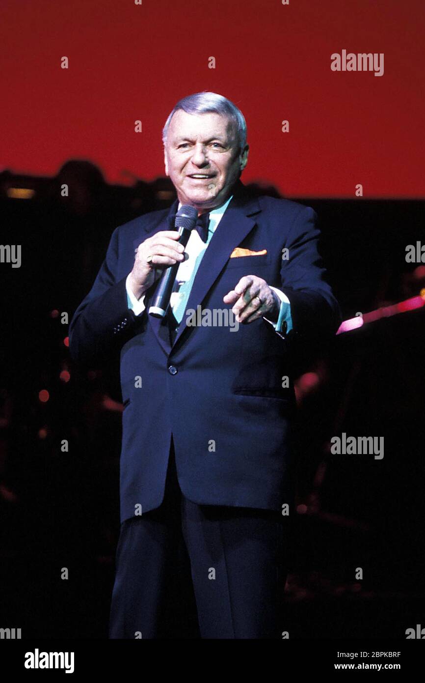 Frank Sinatra In Concert At Radio City Music Hall, New York City . 04 ...