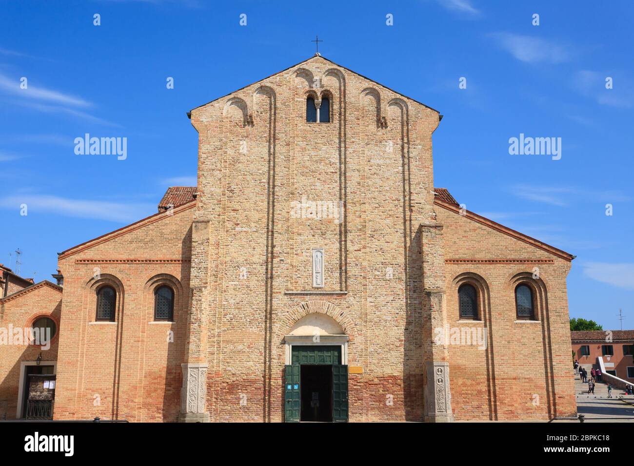 Murano church facade. Church of Santa Maria e San Donato, Venice,Italy ...
