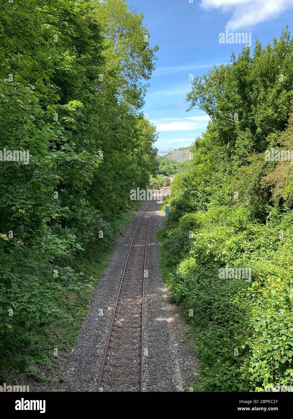 Bristol to Portishead Railway Line at Cumberland Basin, Ashton, Bristol ...