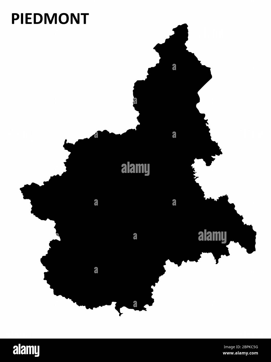 Piedmont region map Stock Vector Image & Art - Alamy