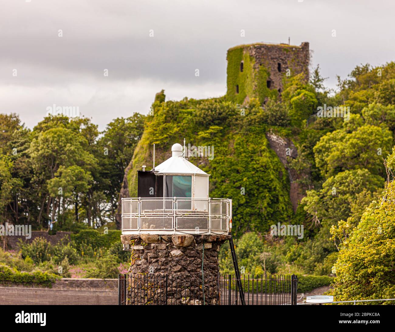 Lighthouse and Castle of Oban, Scotland Stock Photo - Alamy