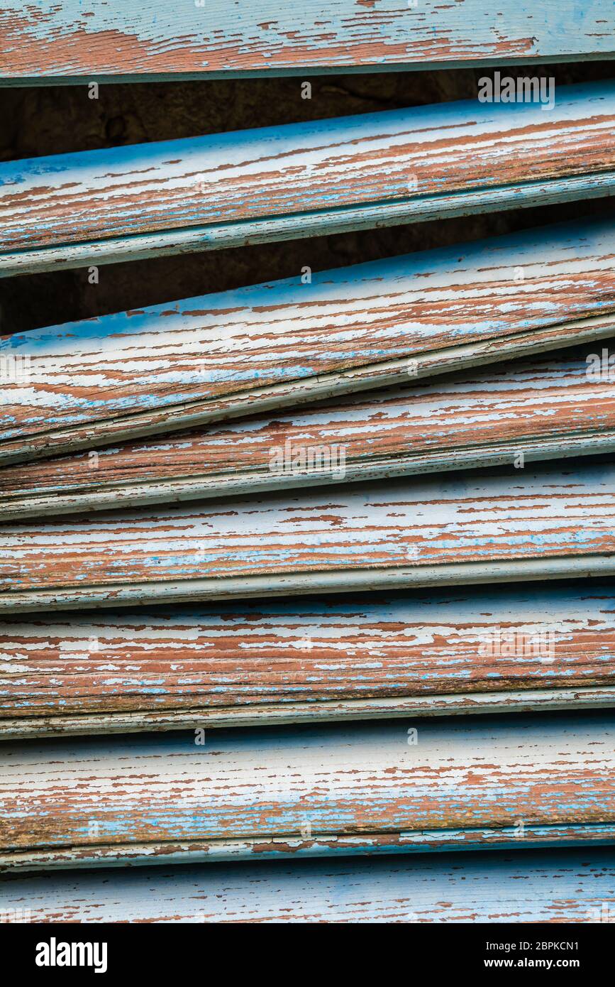 Background texture of a blue wooden window shutters Stock Photo - Alamy